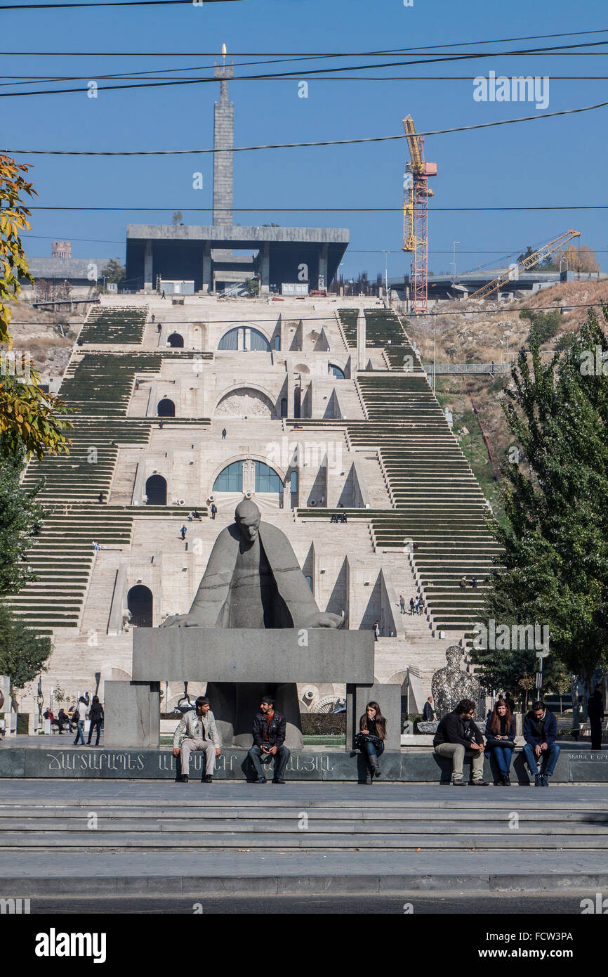 Complete view of Cascade in Yerevan, Armenia Stock Photo - Alamy
