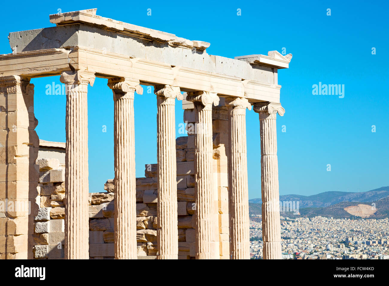 in greece the old architecture and historical place parthenon athens ...