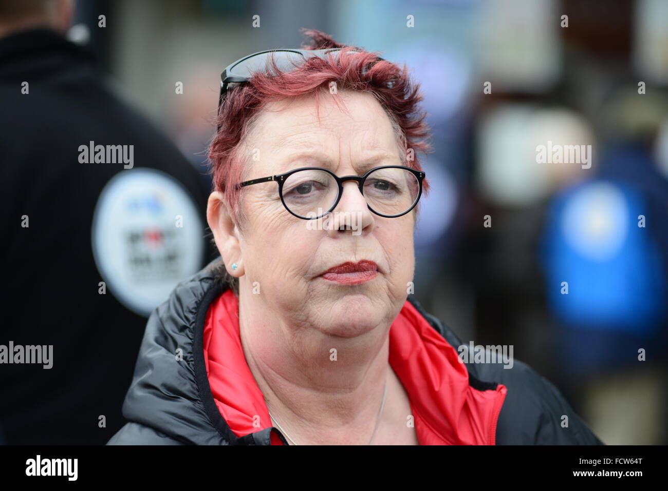 Comedian Jo Brand is shown as her Sport Relief walk 'Jo Brand's Hell of ...