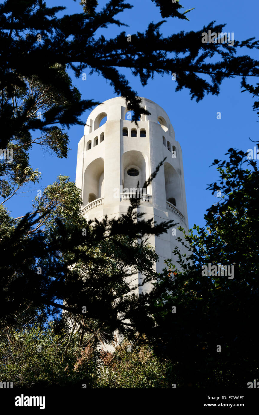 Coit tower on telegraph hill hi-res stock photography and images - Alamy