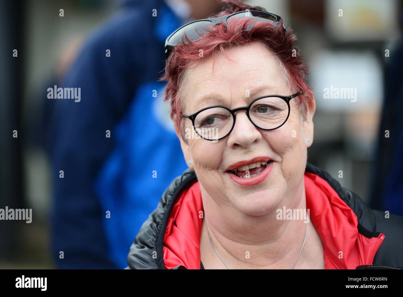 Comedian Jo Brand is shown as her Sport Relief walk 'Jo Brand's Hell of ...