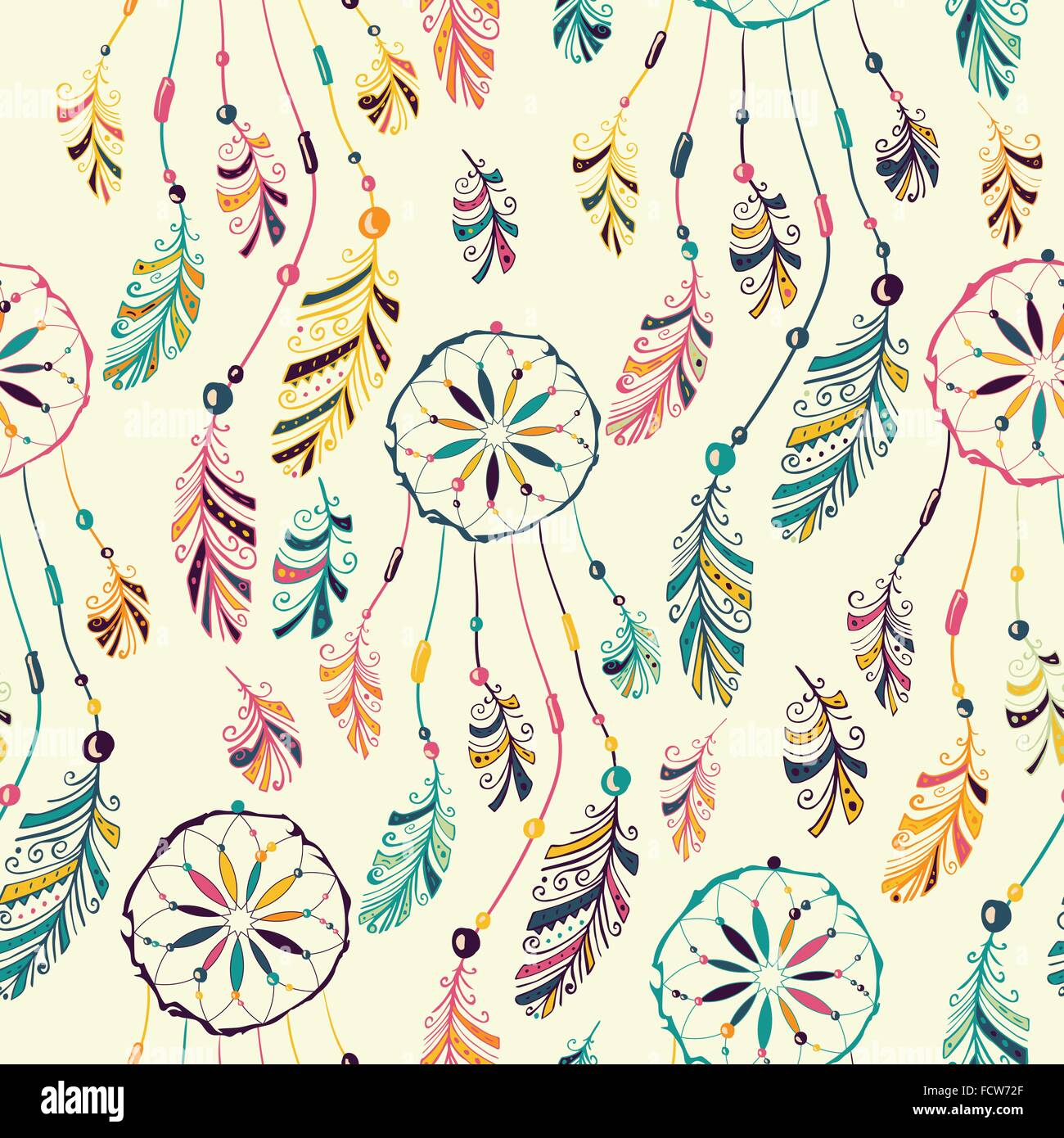 Dream catcher detail Stock Vector Images - Alamy