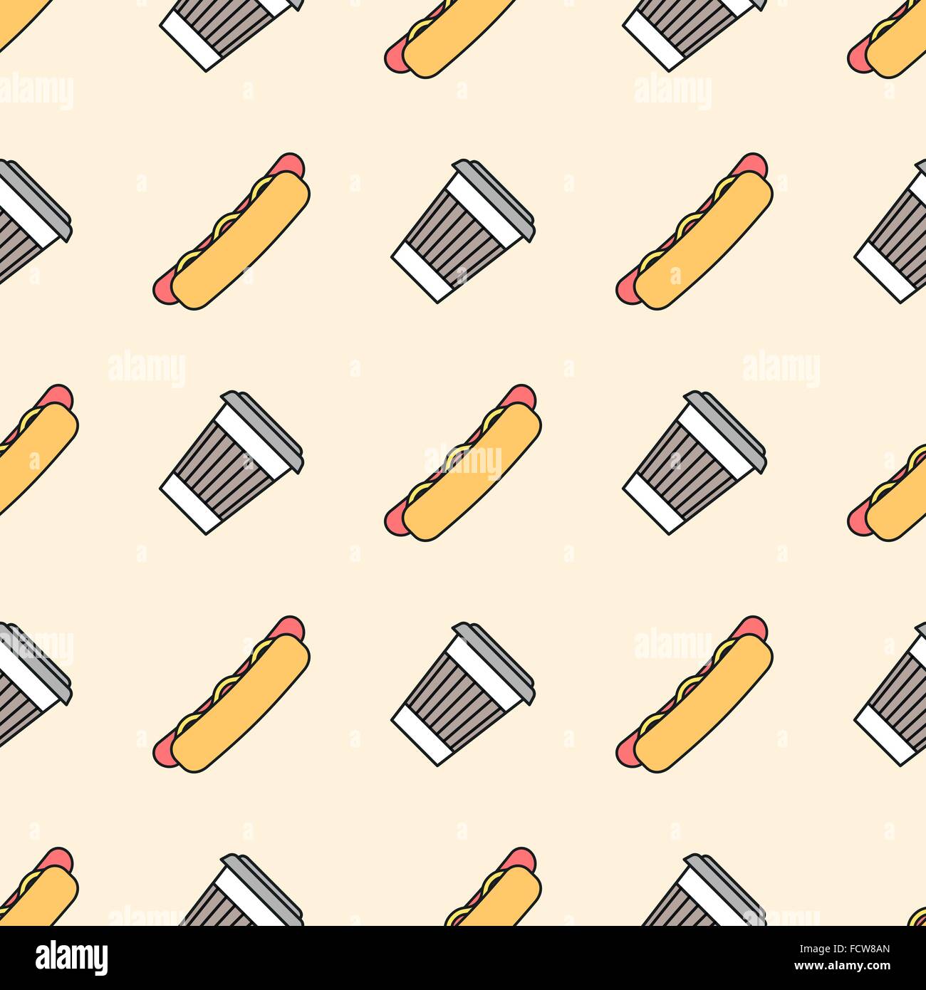 Delicious hot dog on Stock Vector Images - Alamy