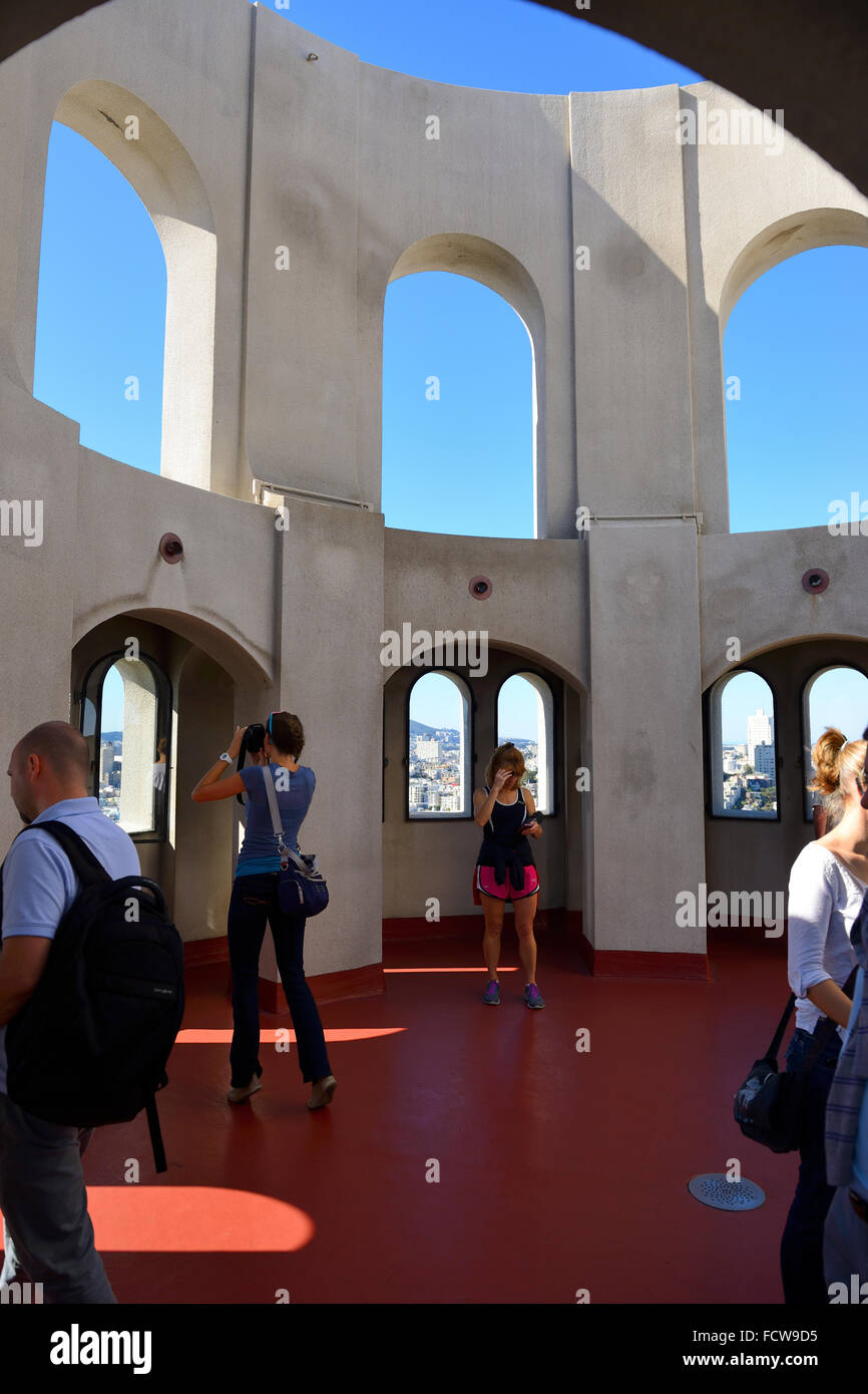 Coit Tower Inside