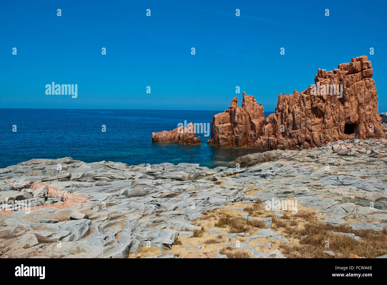 Rocks and sea in Sardinia - Italy Stock Photo - Alamy