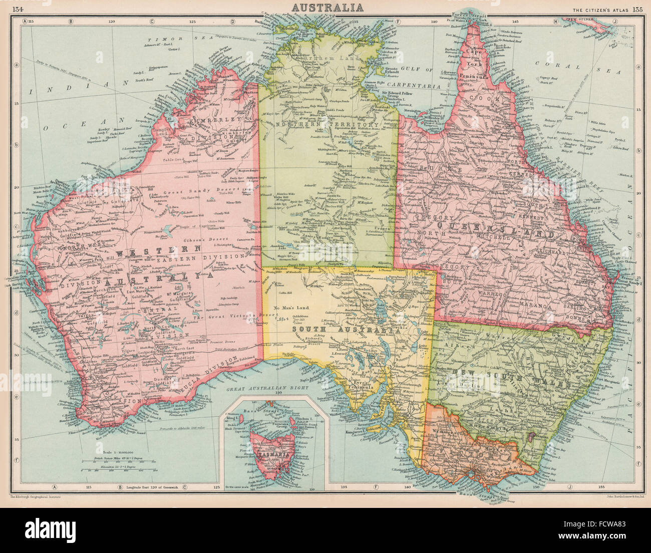 Australia inset map hi-res stock photography and images - Alamy