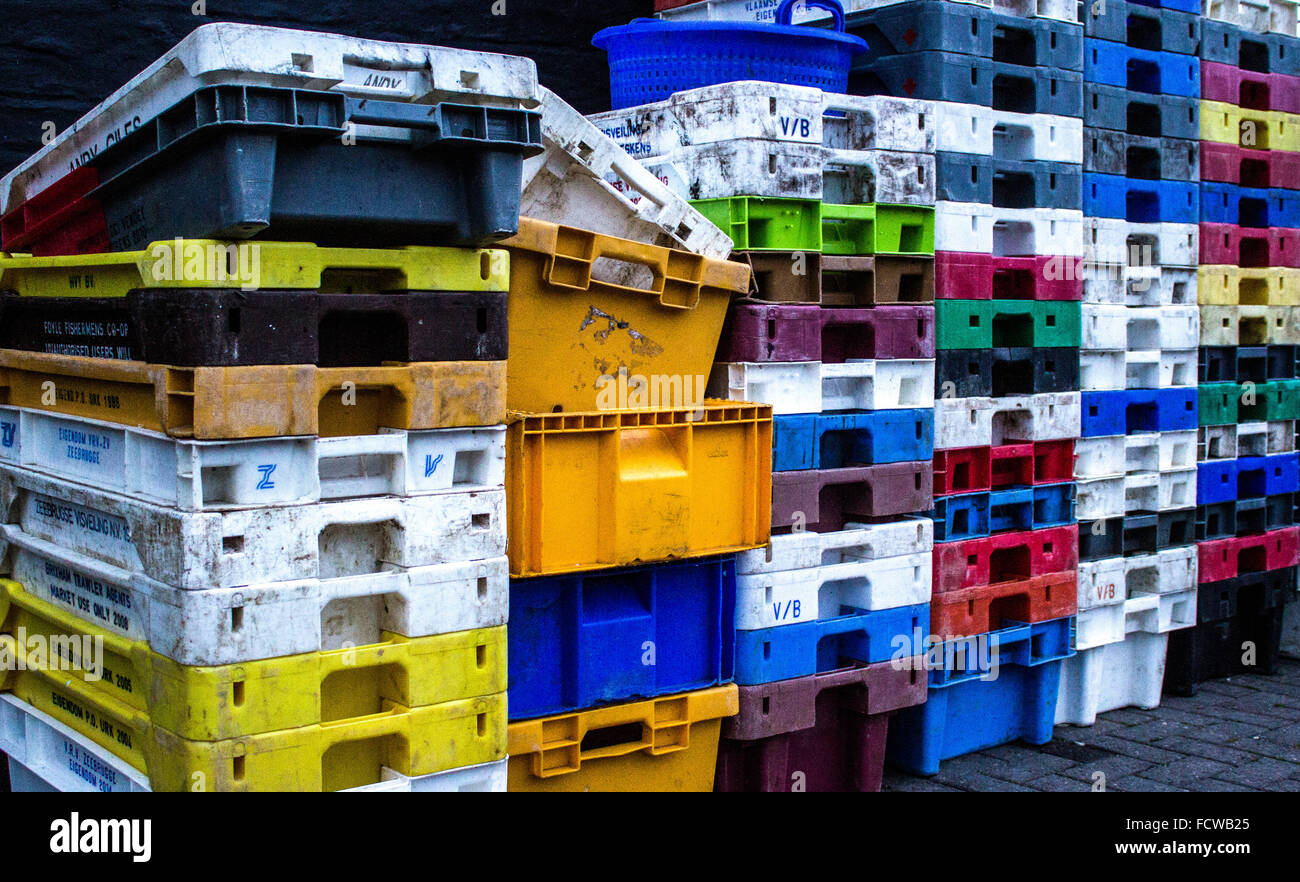 Fish crates hi-res stock photography and images - Alamy