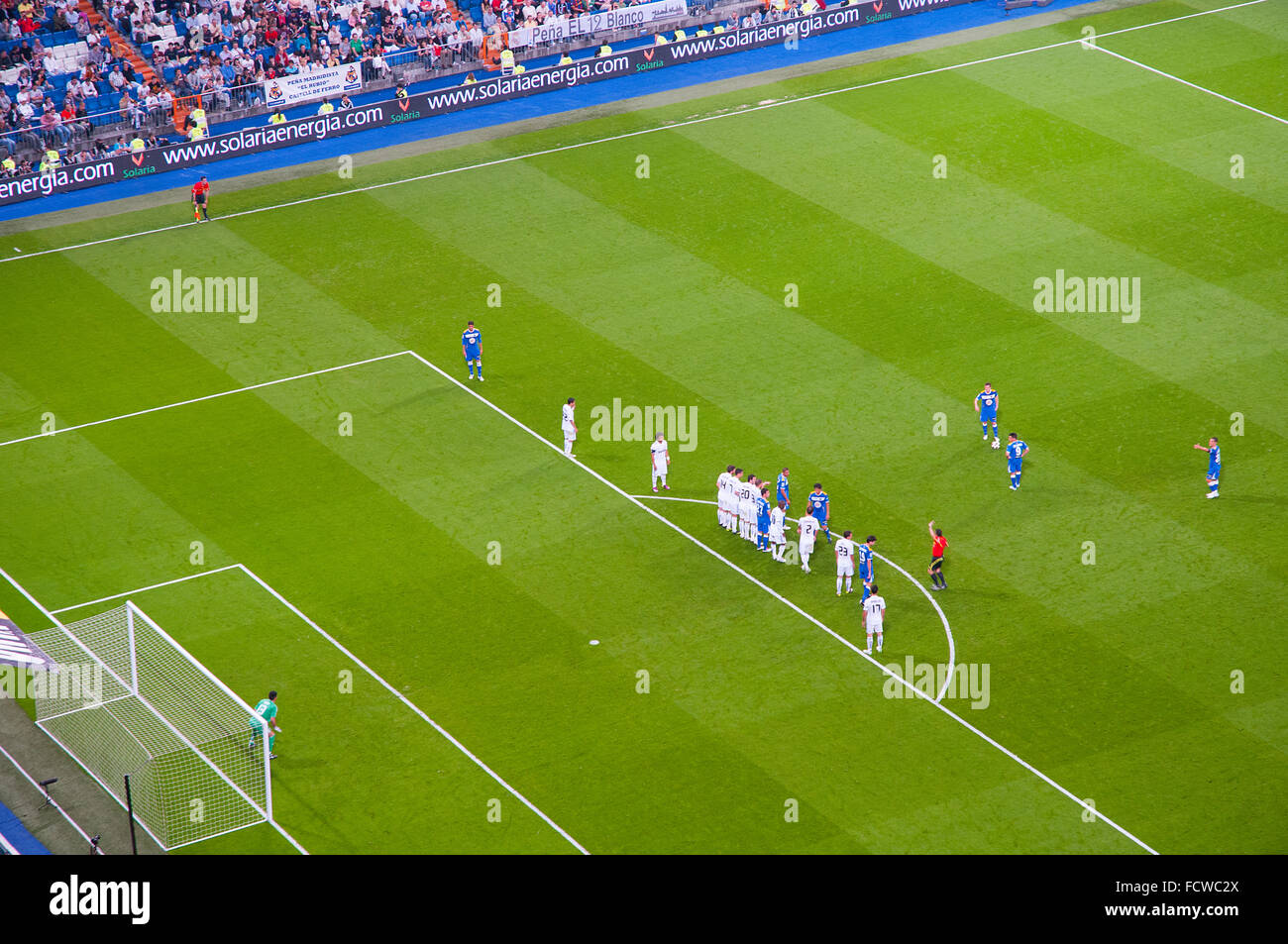 Football match Real Madrid versus Getafe. Santiago Bernabeu stadium ... Football match Real Madrid versus Getafe. Santiago Bernabeu stadium ...