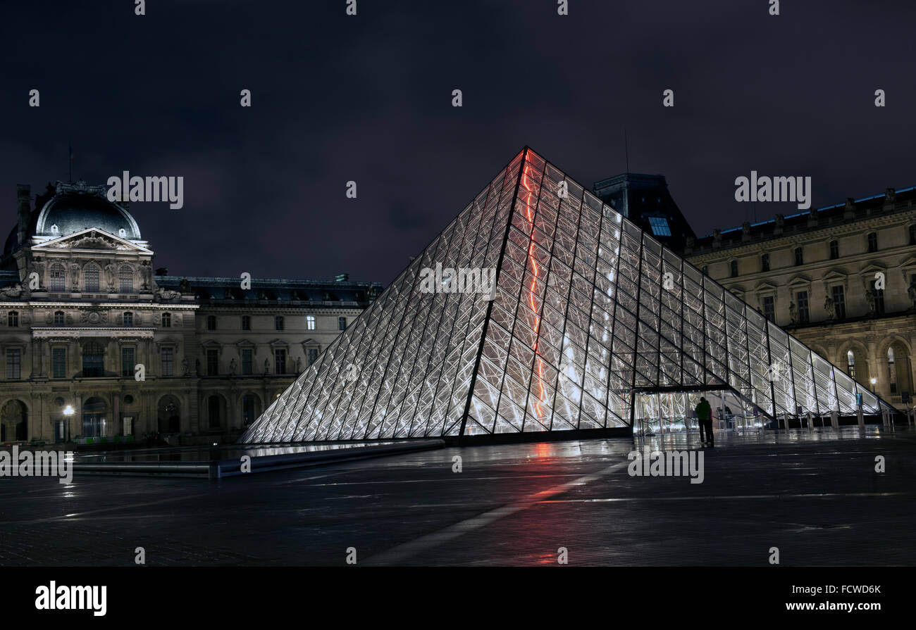 The Pyramid at The Louvre Palace, Paris, France, Europe Stock Photo - Alamy