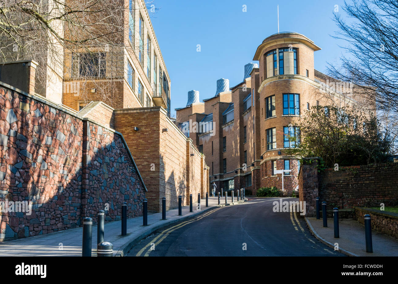Modern university buildings at the University of Bristol. Synthetic ...