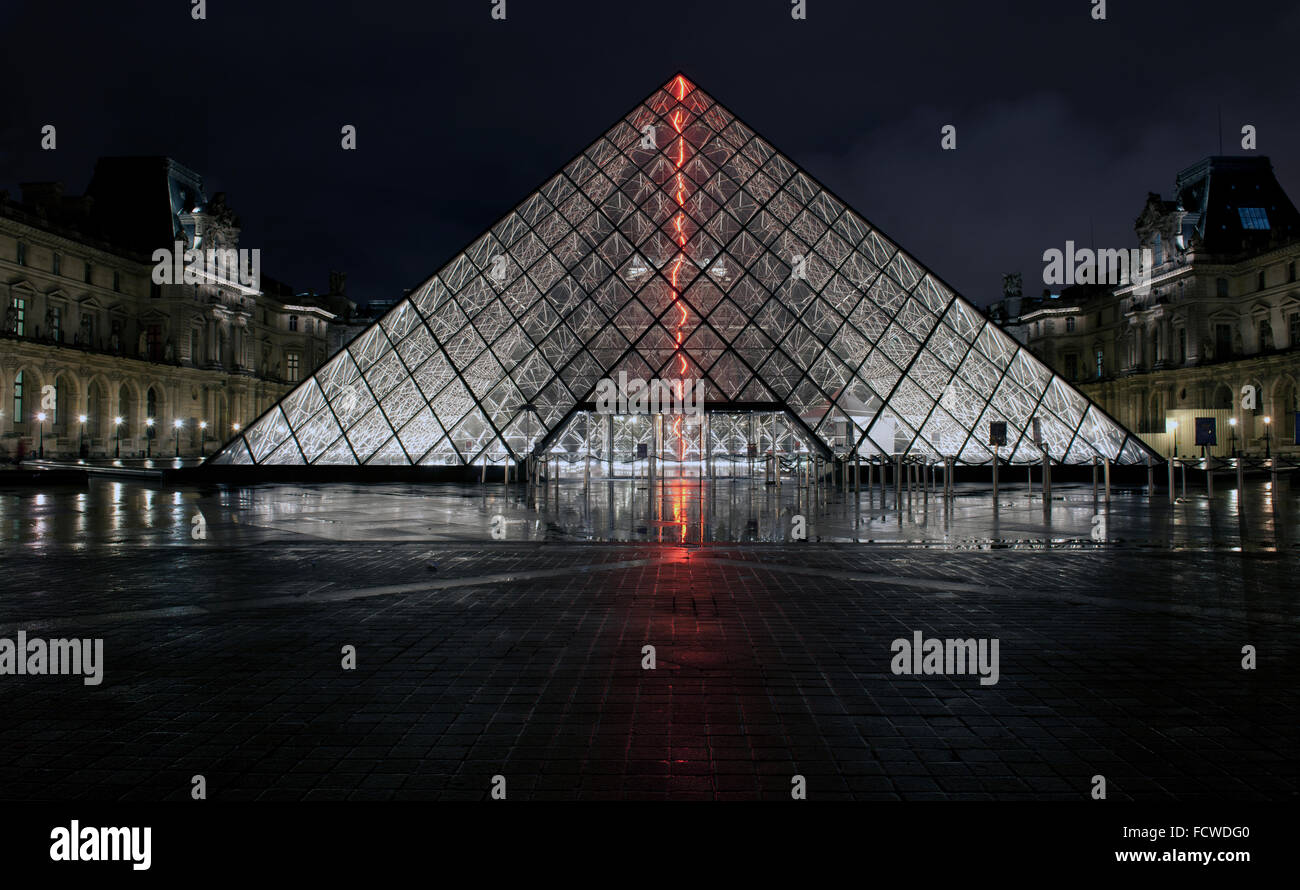The Pyramid at The Louvre Palace, Paris, France, Europe Stock Photo - Alamy