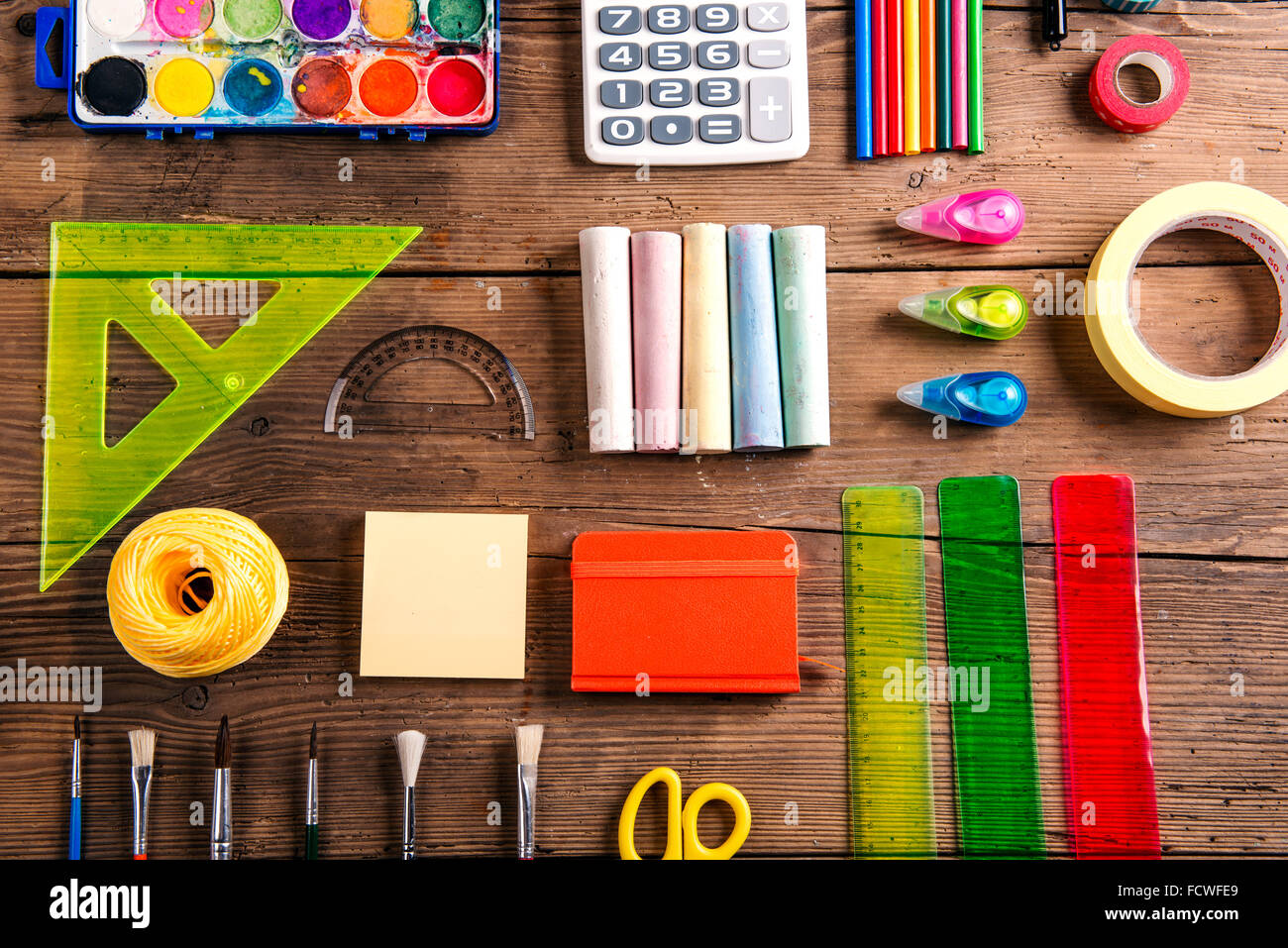 Back to school composition Stock Photo - Alamy