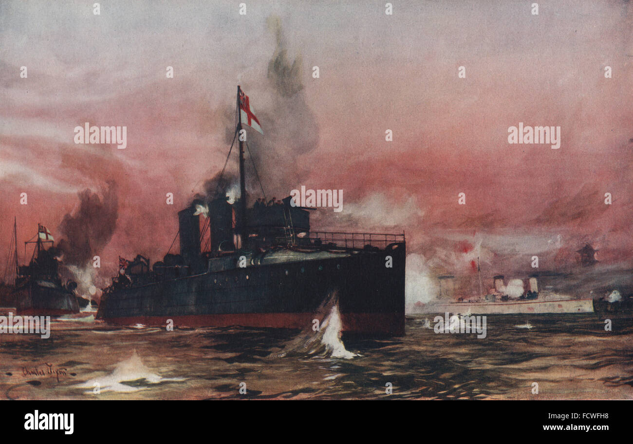 ROYAL NAVY: The "Fame" in the Attack on Taku. Launched at Chiswick 1896 ...