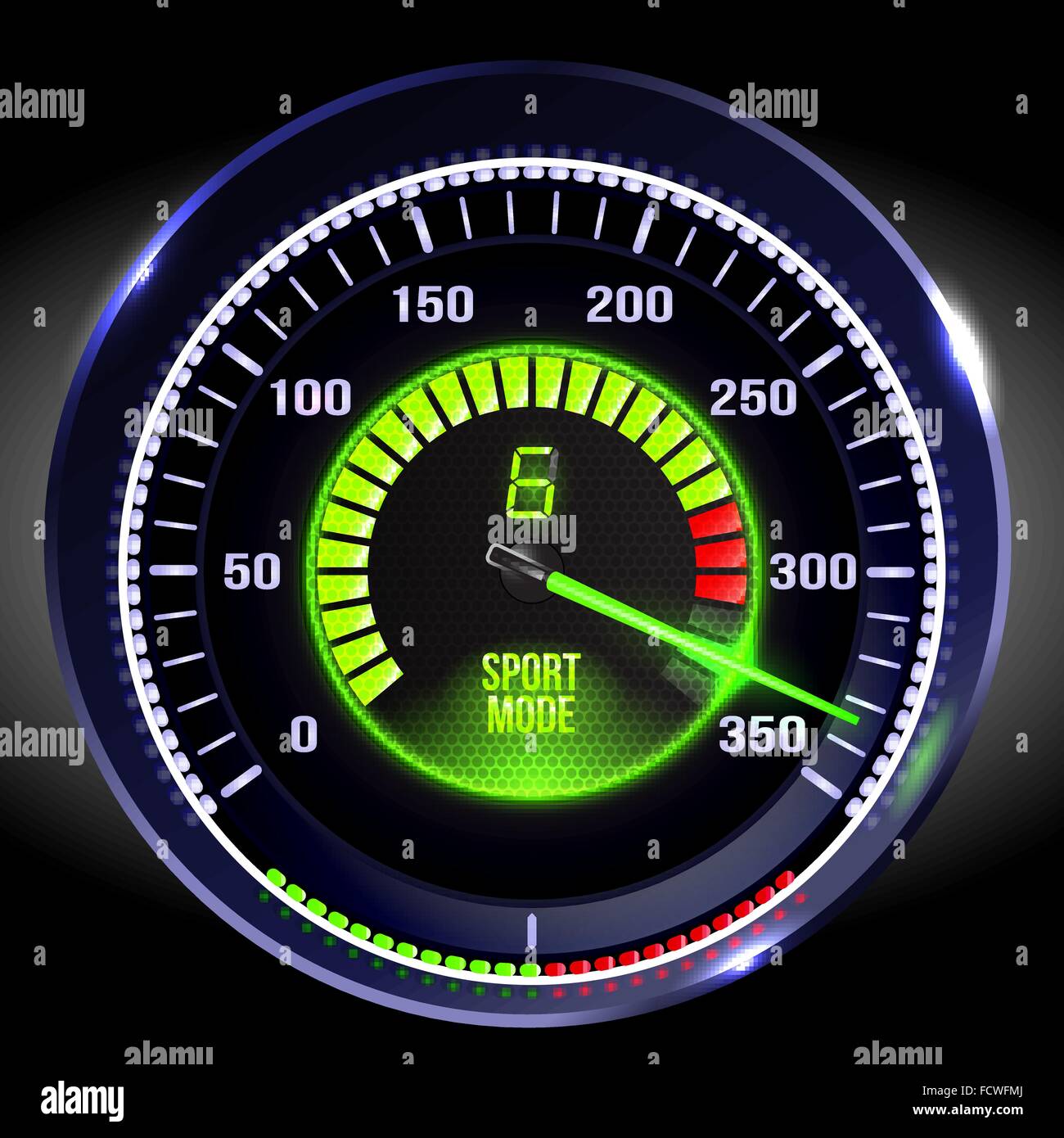 Car illuminated dashboard instrument Stock Vector Images - Alamy