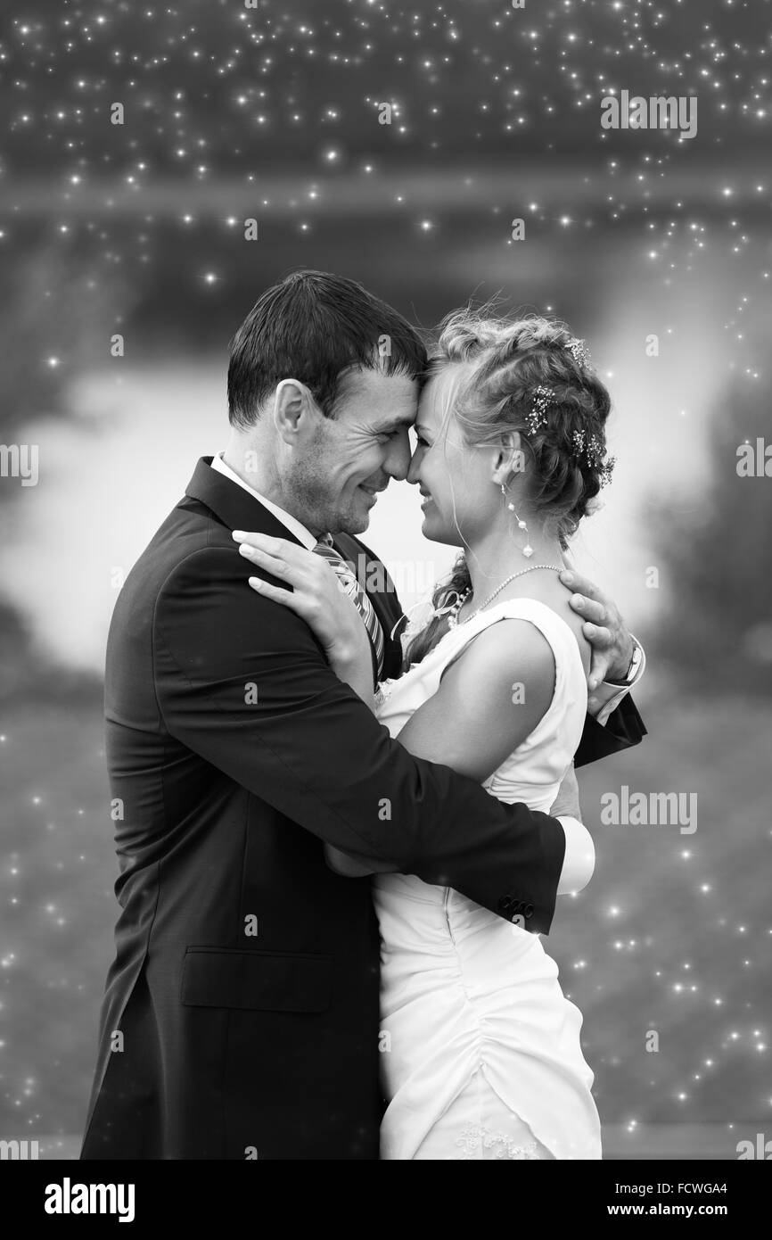 Passionate Embrace Black And White