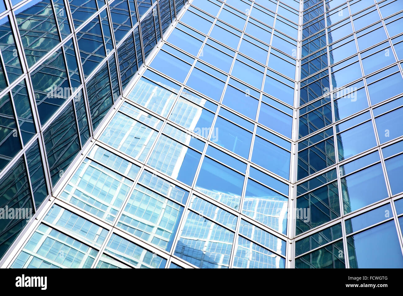 Wall of modern office building - architectural and business background ...