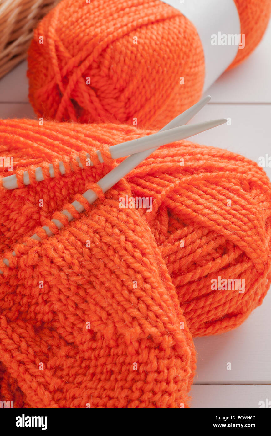 Knit balls of wool hi-res stock photography and images - Alamy