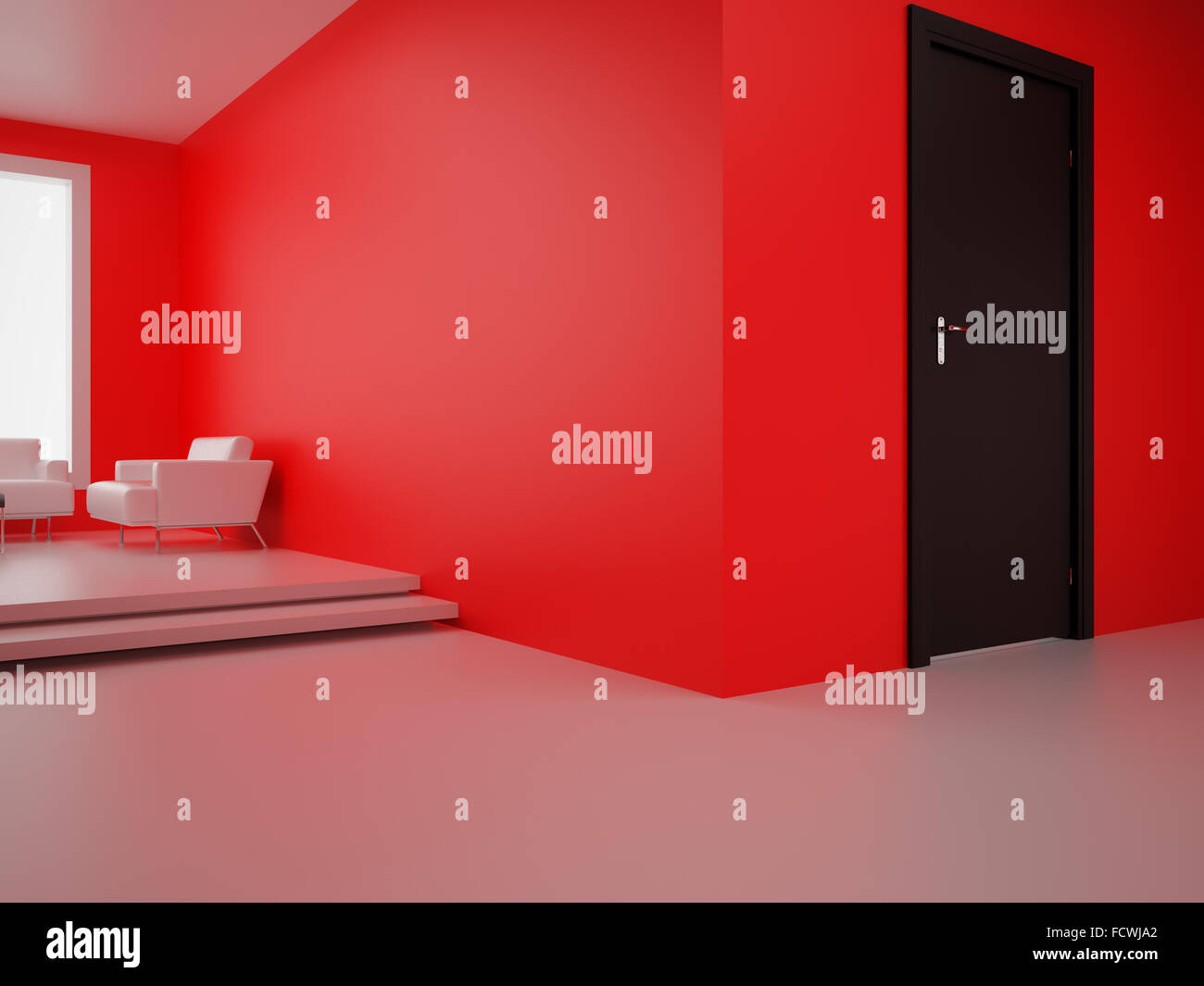 High resolution image interior. 3d illustration modern interior. Living ...