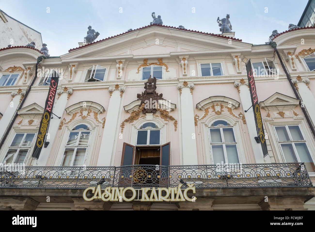PRAGUE, AUGUST 6: Casino Kartac is located in a Baroque building in the ...