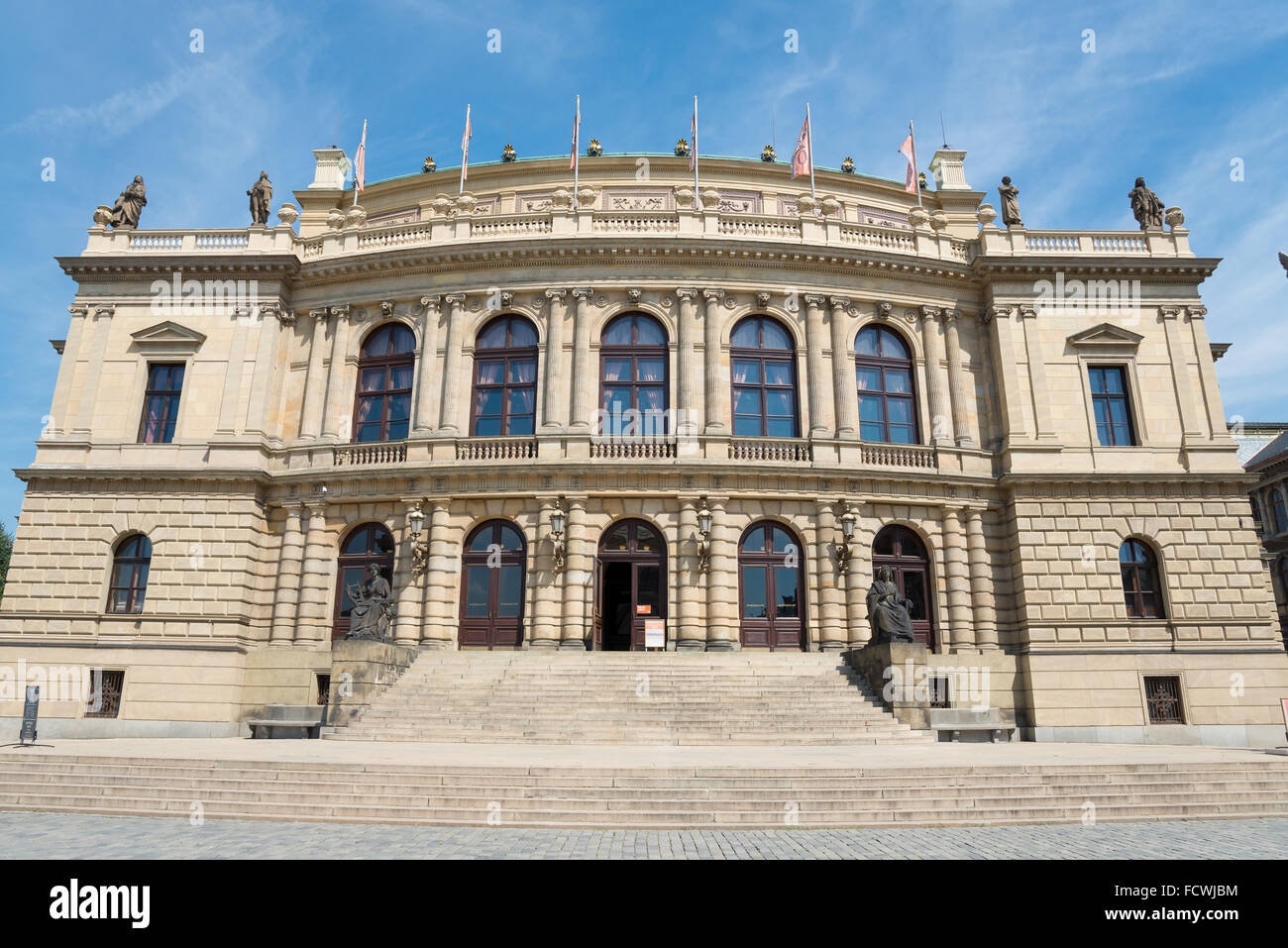 PRAGUE - AUGUST 6: Rudolfinum is the most famous concert building in ...