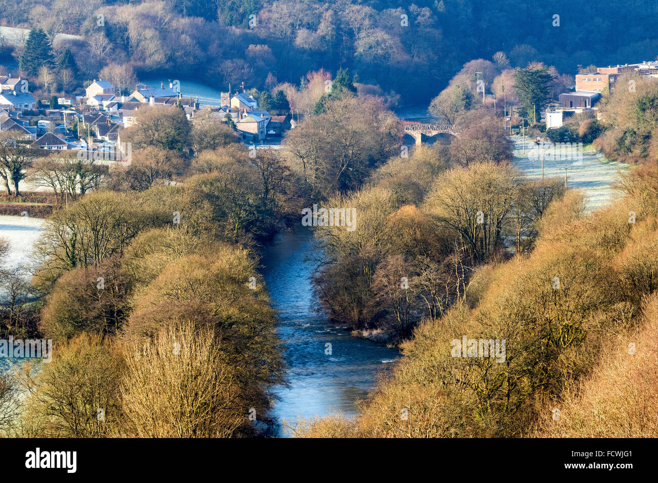 Frosty Torridge Valley View: Looking From Torrington Down the River ...