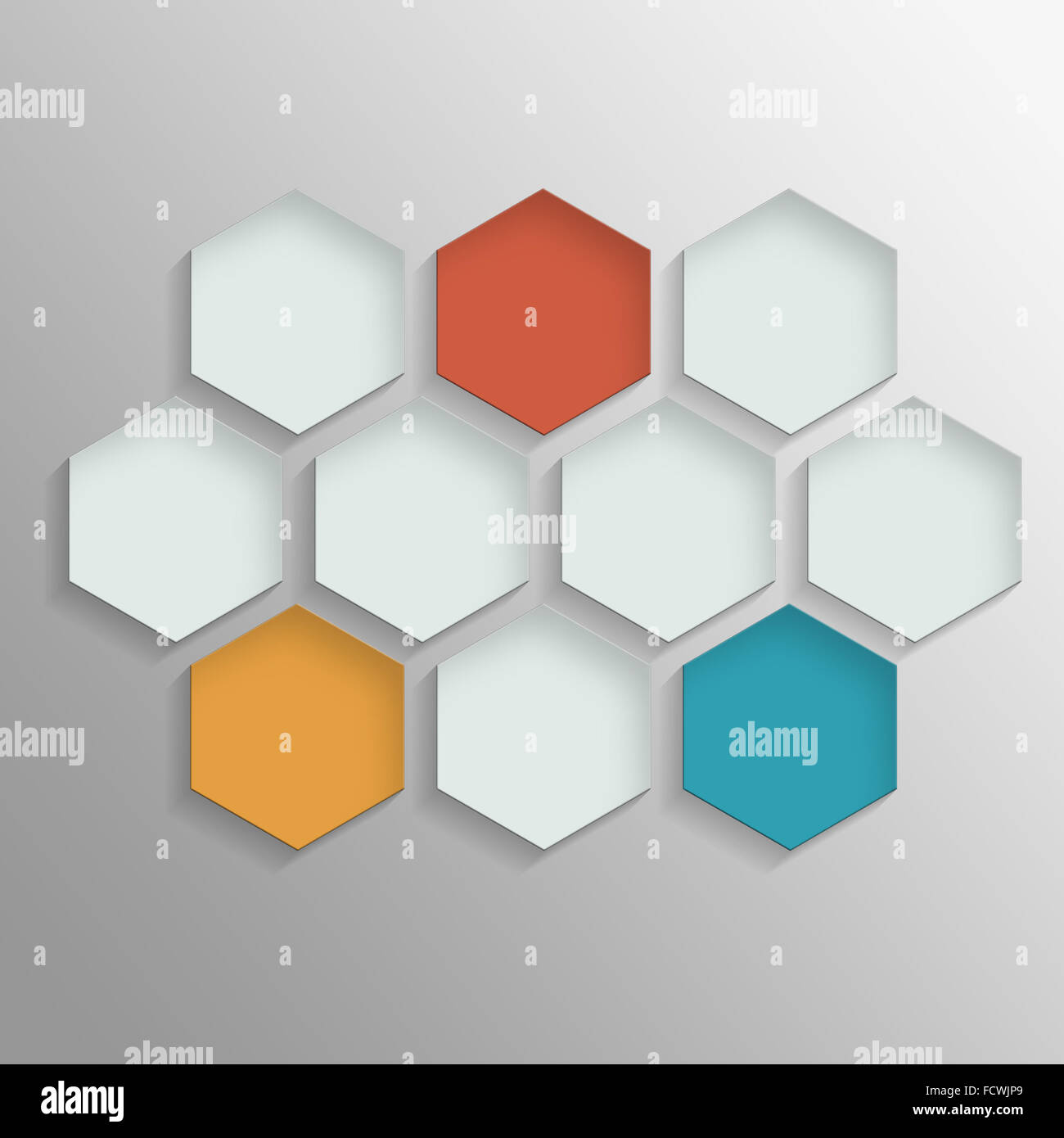 Octagon template layout for business Stock Photo - Alamy