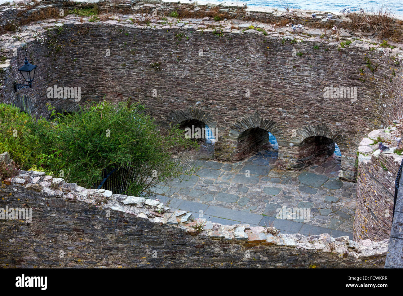 View From Above, Looking Into Historic Bayards Cove Fort with Detail of ...