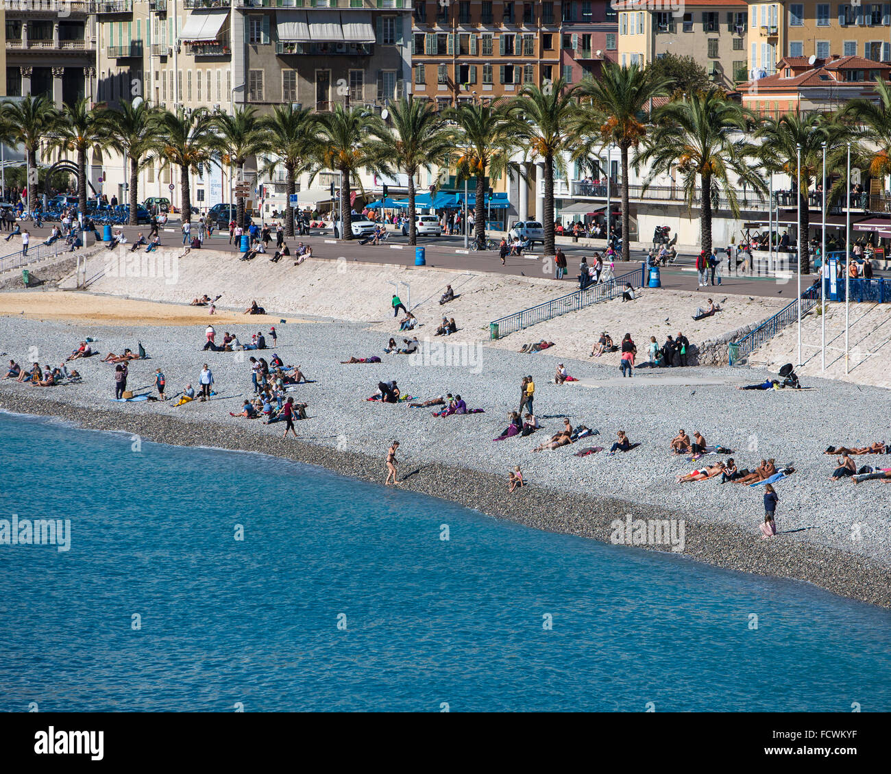 Castel Beach in Nice, Cote D'Azur Stock Photo - Alamy