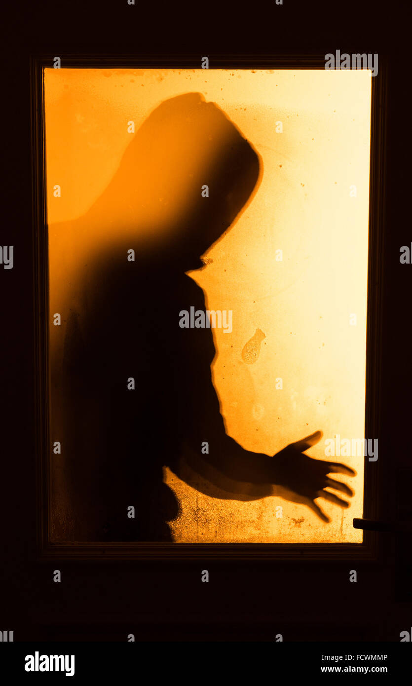 Aufsess, Germany. 19th Jan, 2016. ILLUSTRATION - The outline of a man ...
