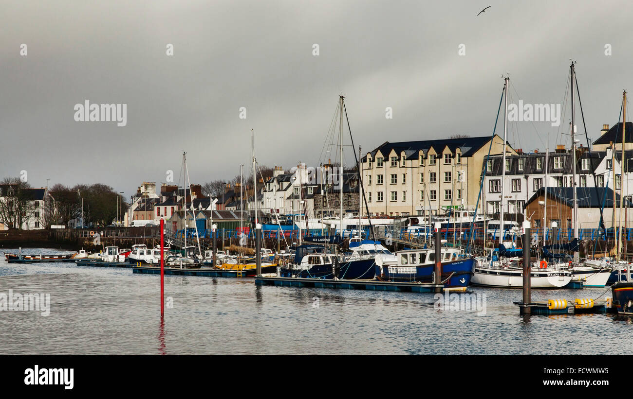 Dull day at port Stock Photo - Alamy