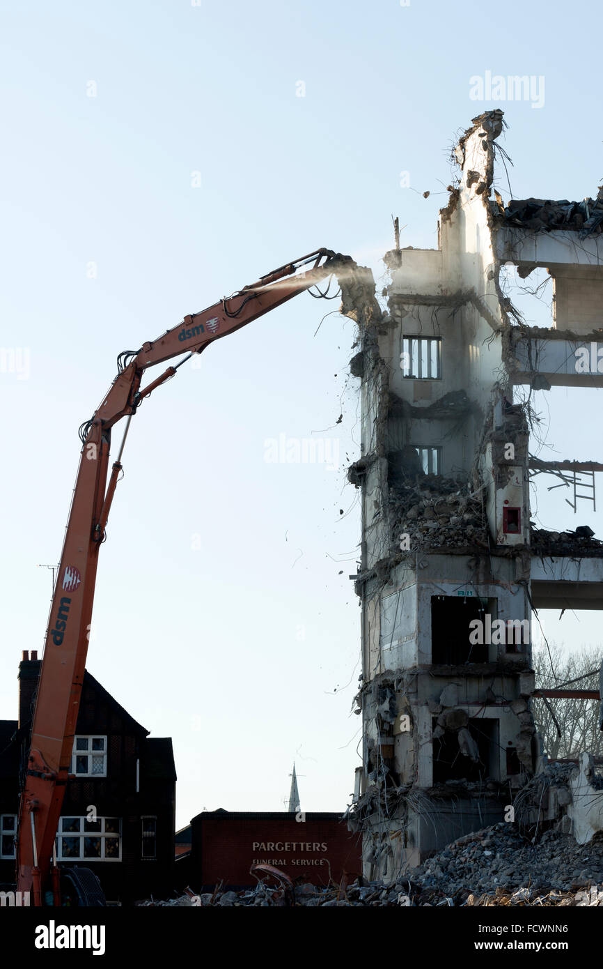 Demolition of former Royal Mail sorting office, Coventry city centre ...