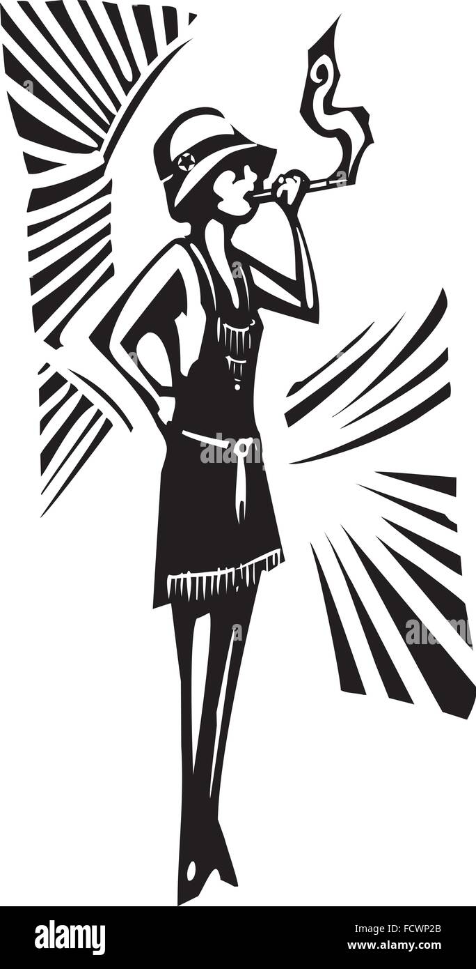 Flapper girl dress Stock Vector Images - Alamy