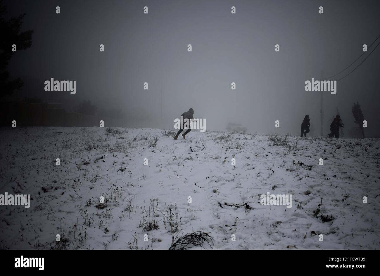 Jordan amman snowstorm hi-res stock photography and images - Alamy