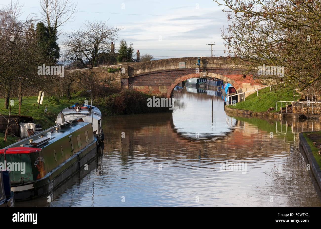 Reflections in the water of the canal hi-res stock photography and ...