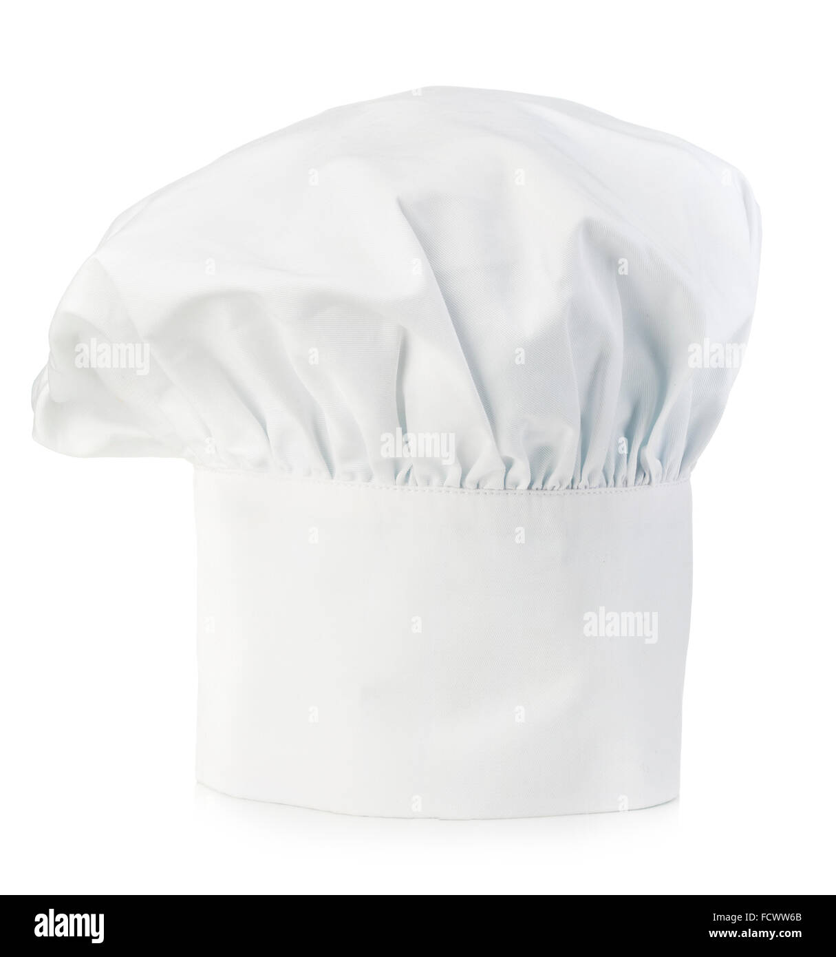 Original cooks cap. Chef's hat close-up isolated on a white background ...