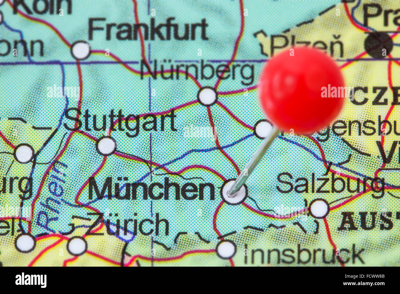 Map of munchen hi-res stock photography and images - Alamy