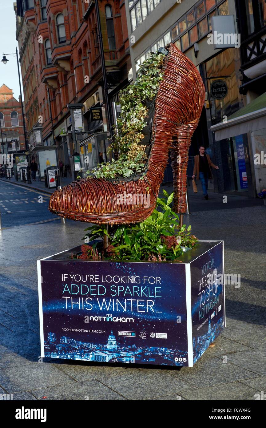 Wicker boot sculpture hi-res stock photography and images - Alamy