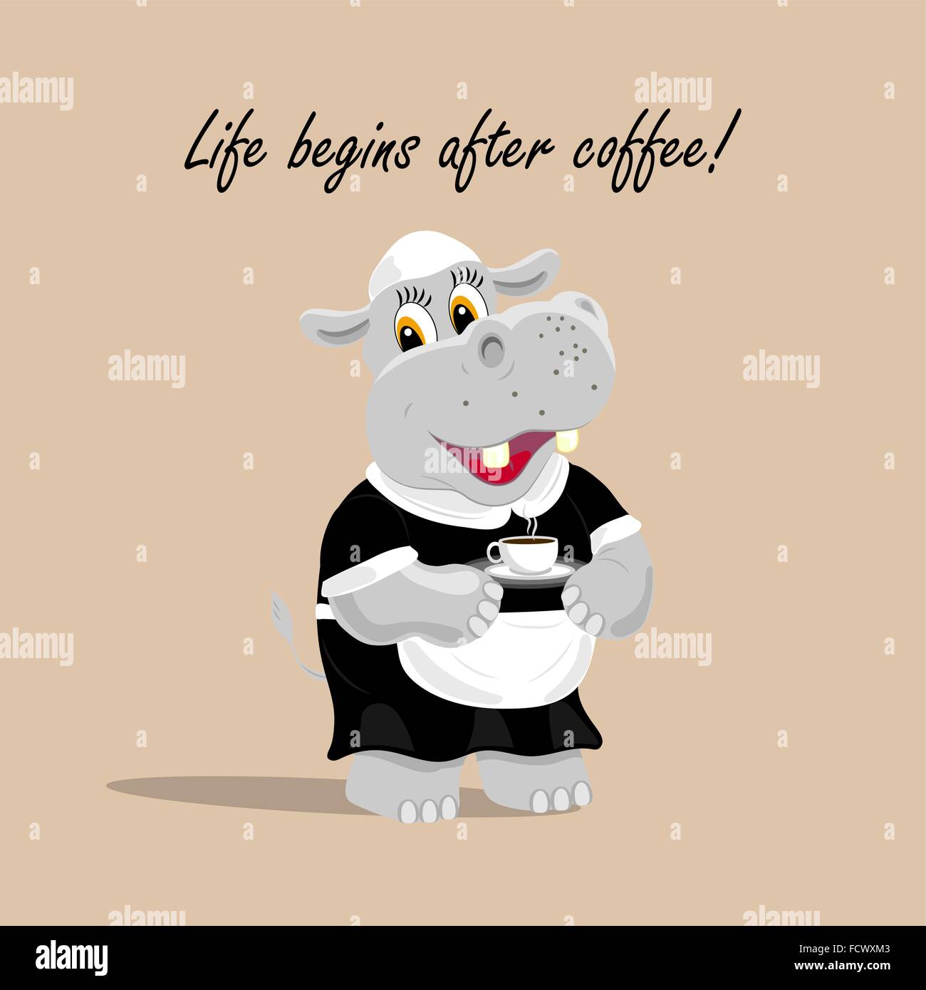 Hippo coffee hi-res stock photography and images - Alamy