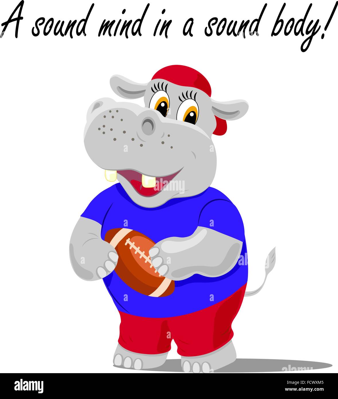 Strong mind in a sound body Stock Vector Images - Alamy