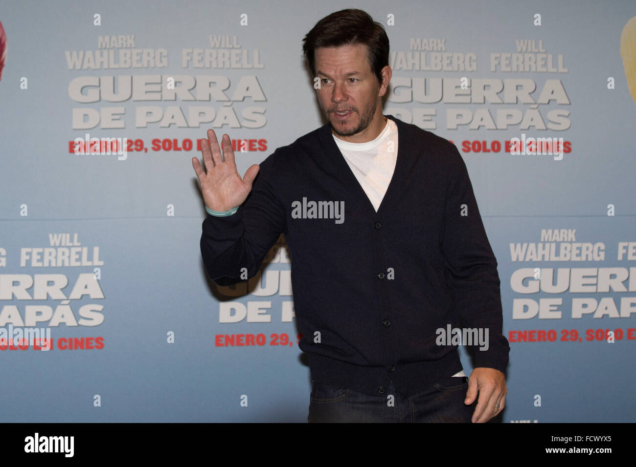Mexico City, Mexico. 25th Jan, 2016. American actor Mark Wahlberg poses ...