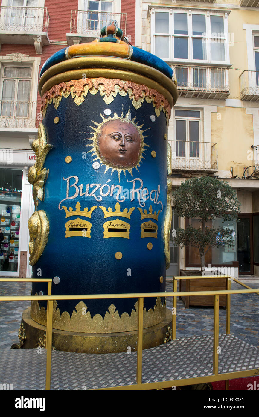 Three Kings post box in Cartagena Stock Photo - Alamy