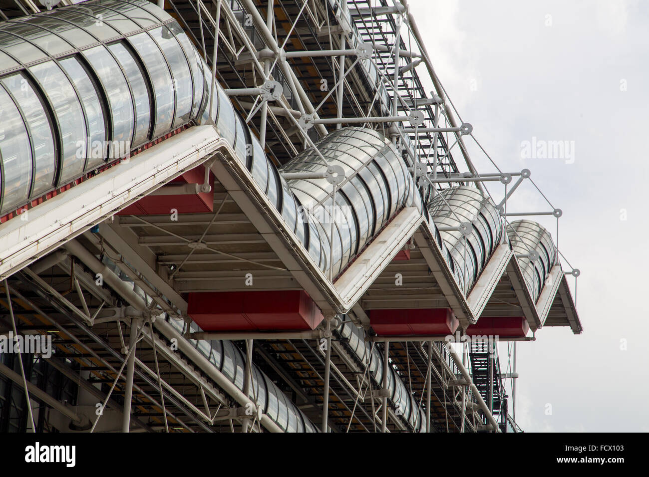 The Centre Pompidou in Paris designed in the style of high-tech ...