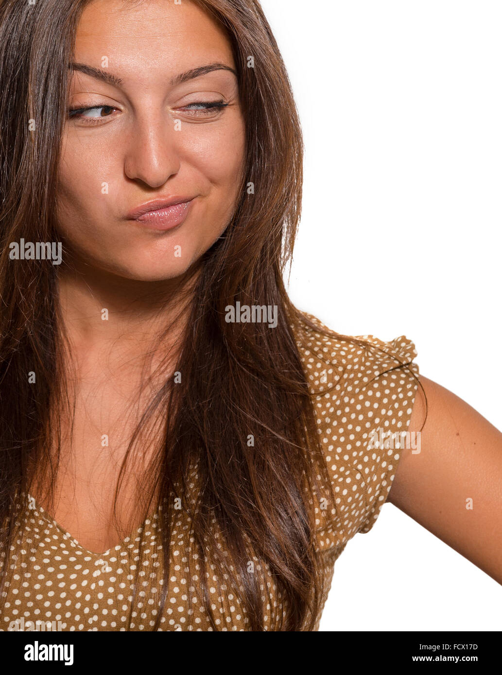 Smile grin subtle hi-res stock photography and images - Alamy