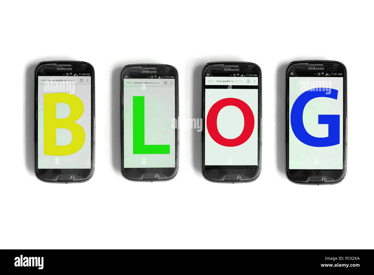 Blog screen hi-res stock photography and images - Alamy