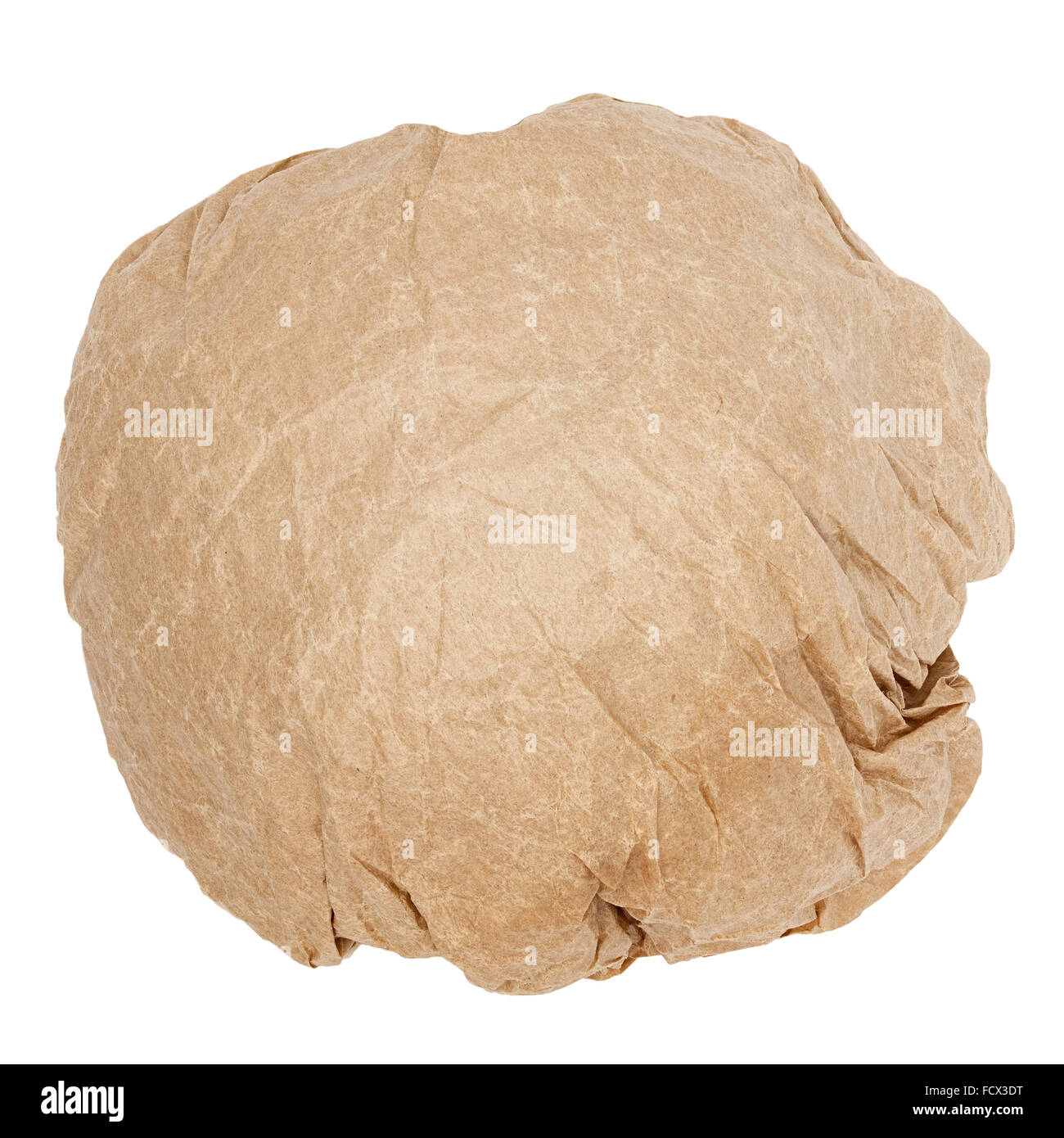 crumpled brown paper ball Stock Photo - Alamy