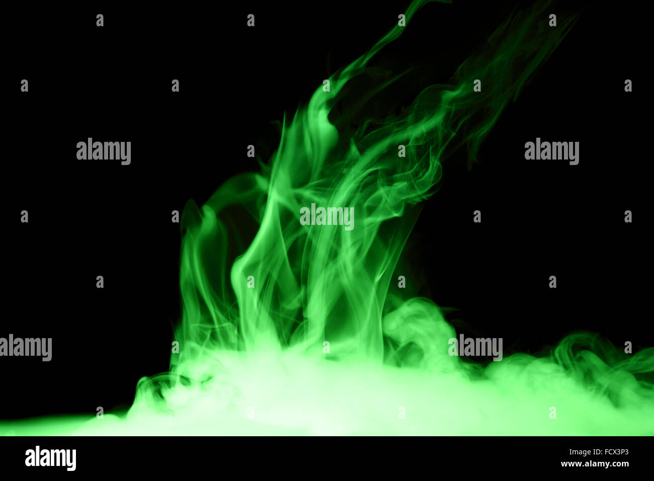 green steam on the black background Stock Photo - Alamy