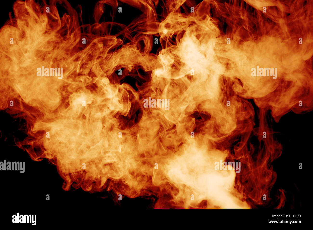 fire burst on the black background Stock Photo - Alamy