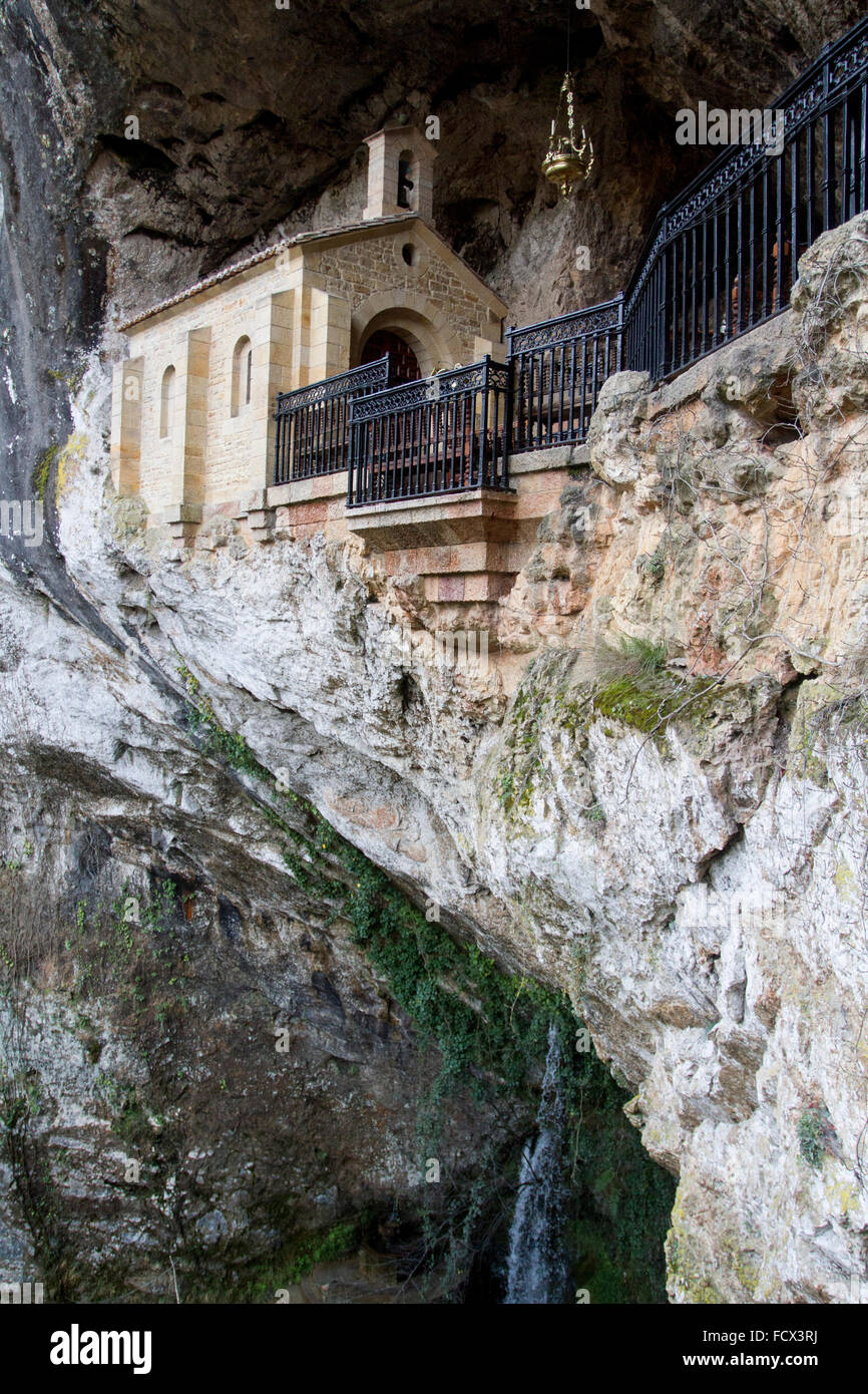 Holy cave, Covadonga, Asturias, Spain Stock Photo - Alamy