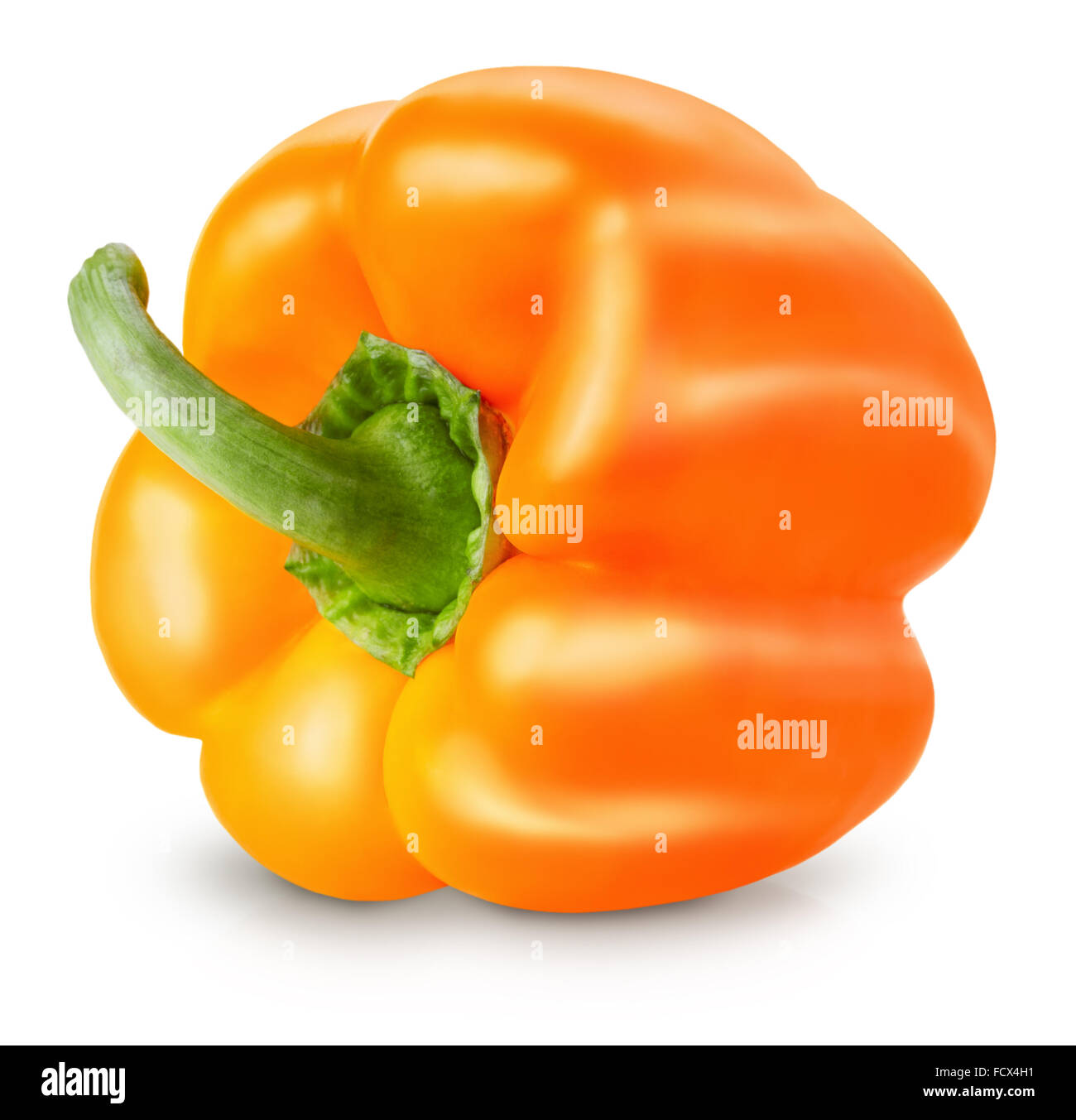 yellow pepper isolated on the white background Stock Photo - Alamy
