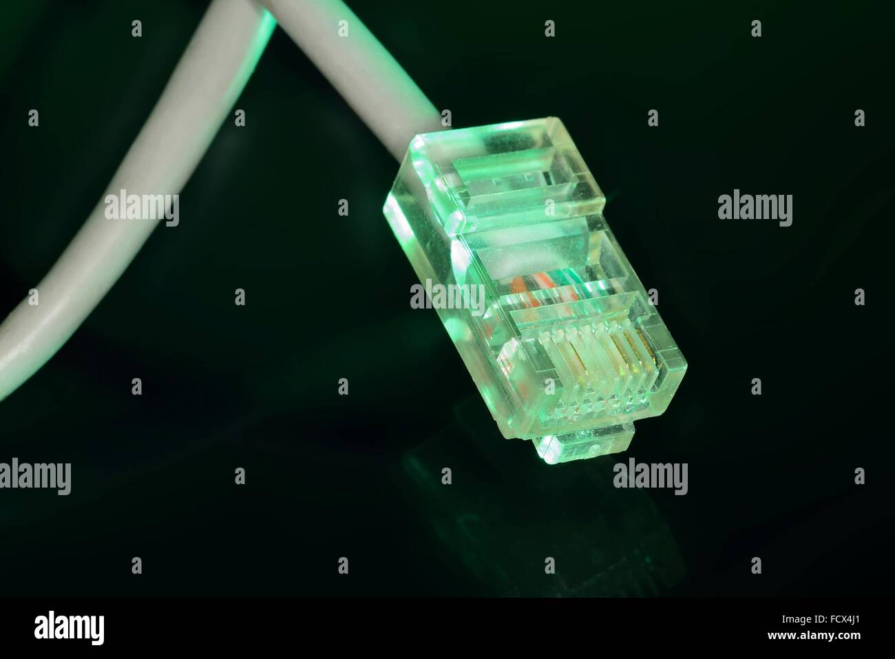green network connection (green internet connection Stock Photo - Alamy